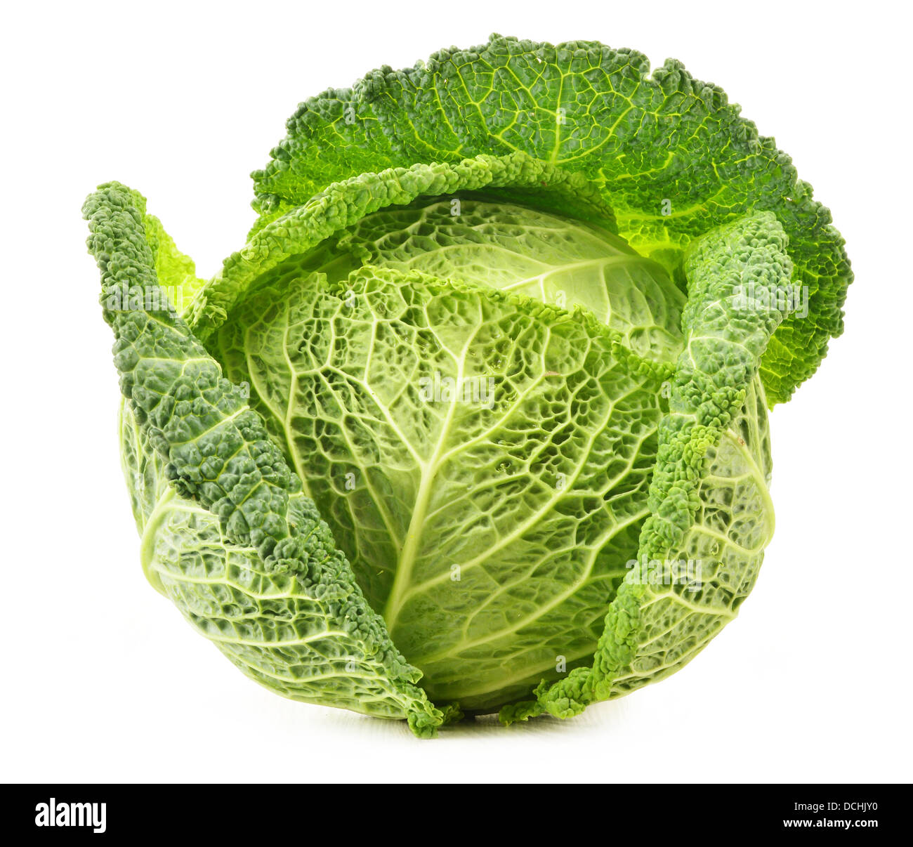 Raw cabbage isolated on white Stock Photo - Alamy