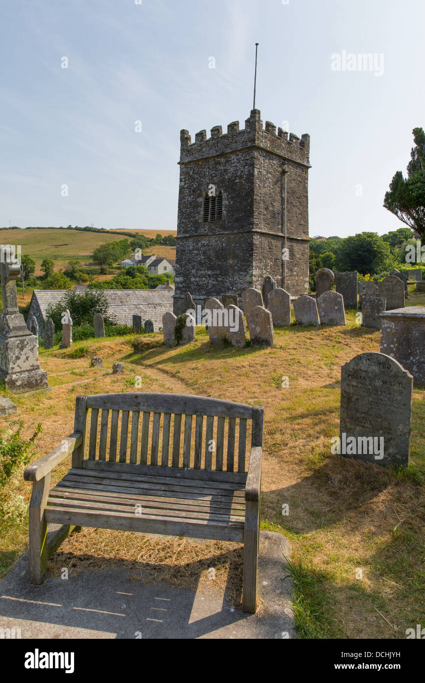 Talland bay church hi-res stock photography and images - Alamy