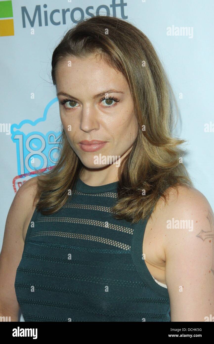 Los Angeles CA, USA. 18th Aug, 2013. Agnes Bruckner attends Friends to ...