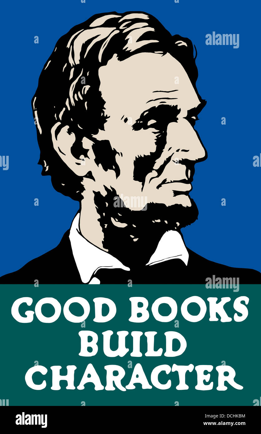 Vintage WPA propaganda poster featuring President Abraham Lincoln. It ...