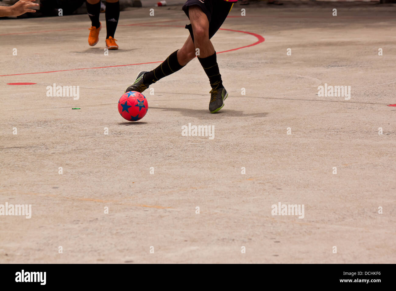 Kicking football foot hi-res stock photography and images - Alamy