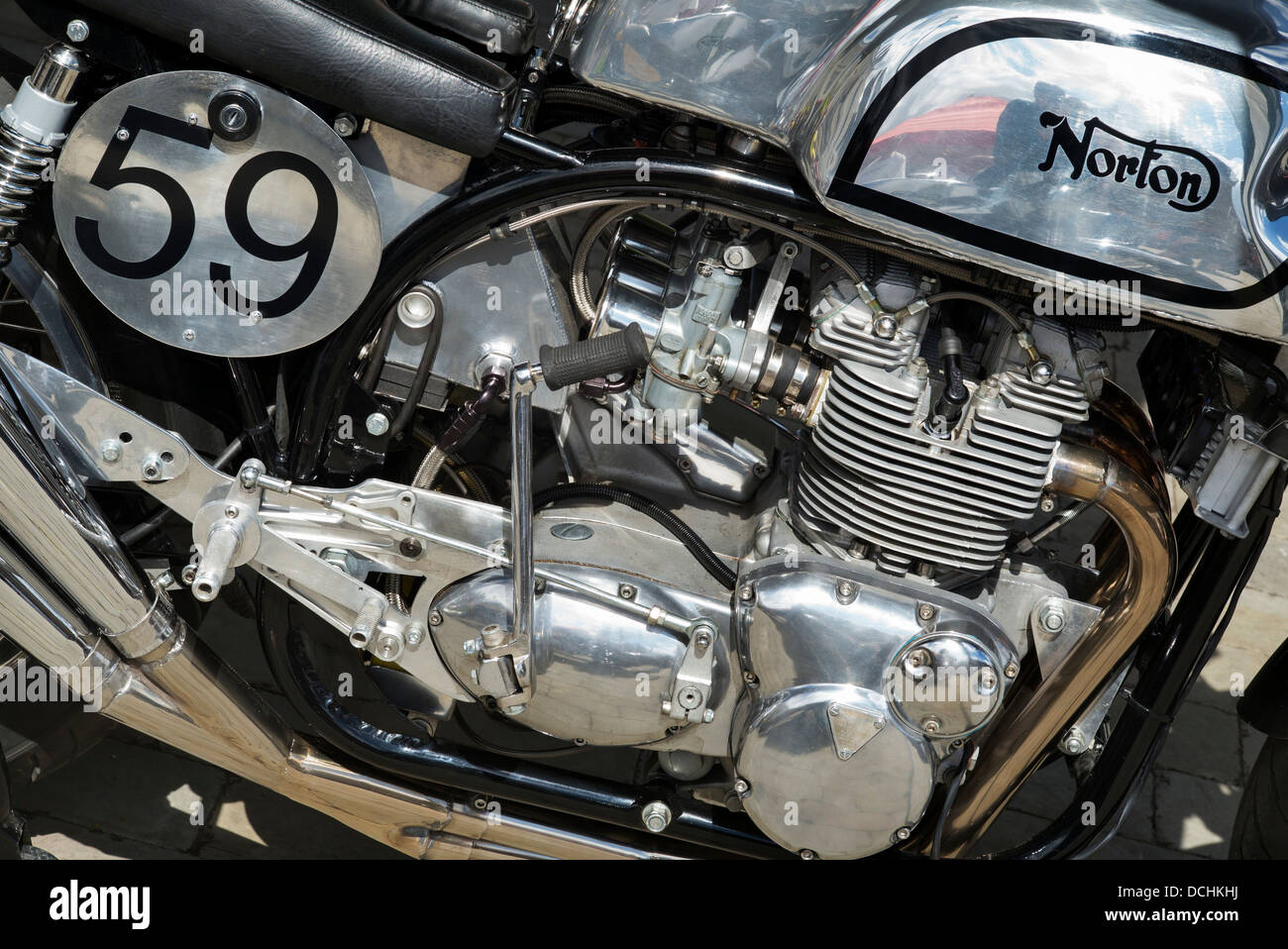 1963 Manx Norton Café racer motorcycle with a Triumph T150 engine ...