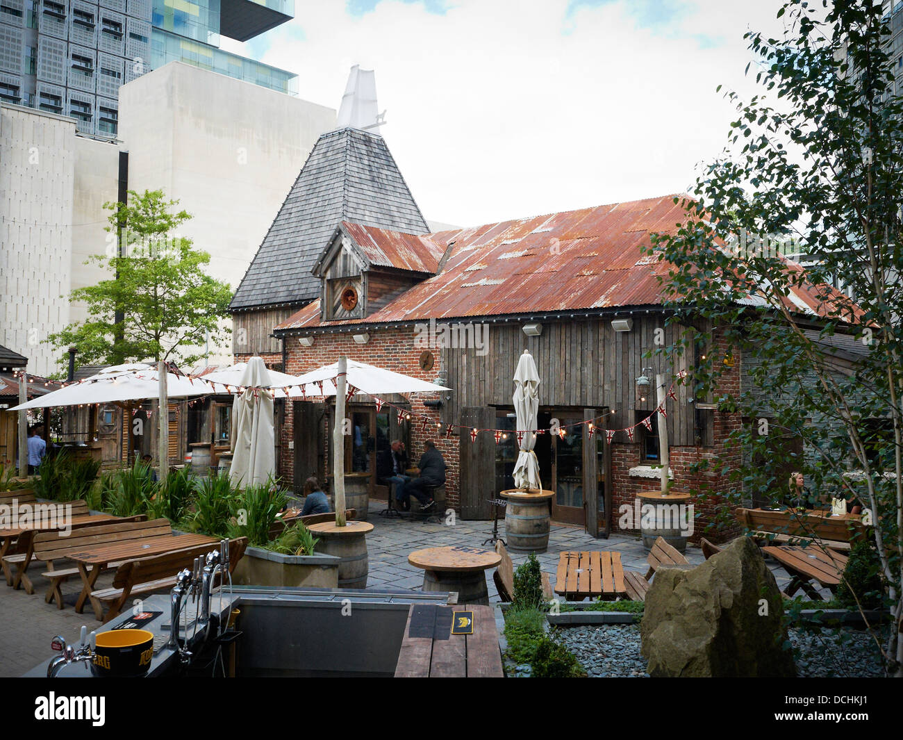 The Oast House pub in Spinningfields Manchester UK Stock Photo - Alamy