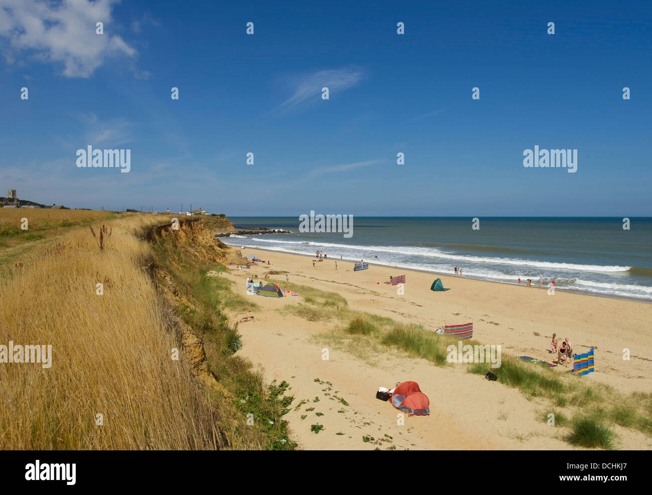 Happisburgh Beach Summer North Norfolk Stock Photo - Alamy