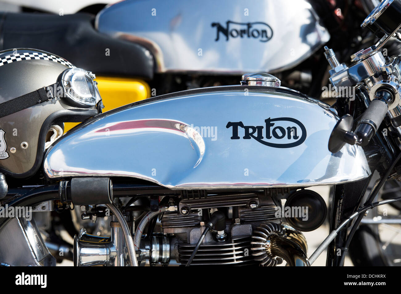 Classic triton cafe racer motorbike hi-res stock photography and images ...