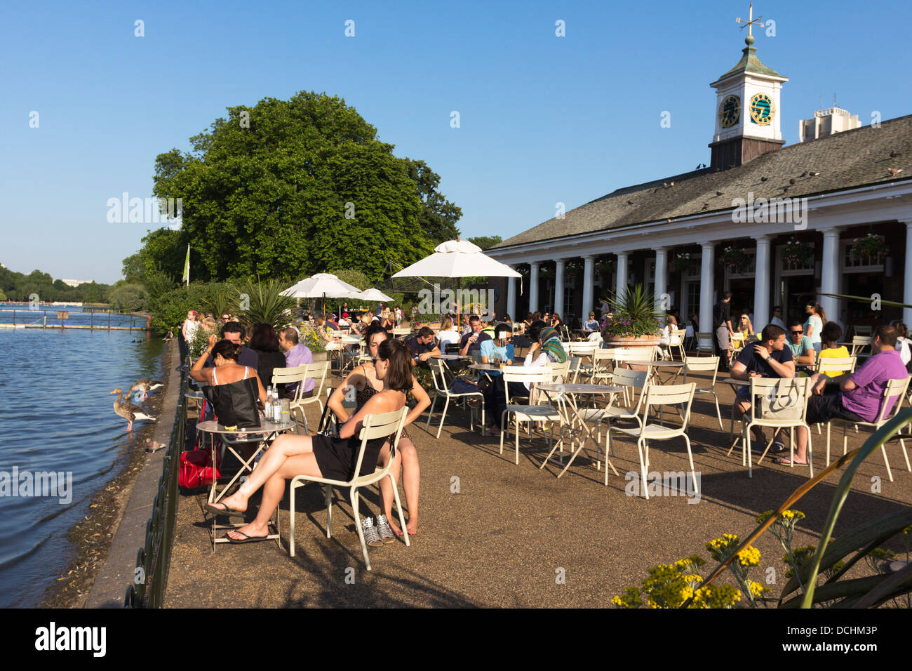 The Lido Cafe - Hyde Park - London (Late afternoon Stock Photo - Alamy