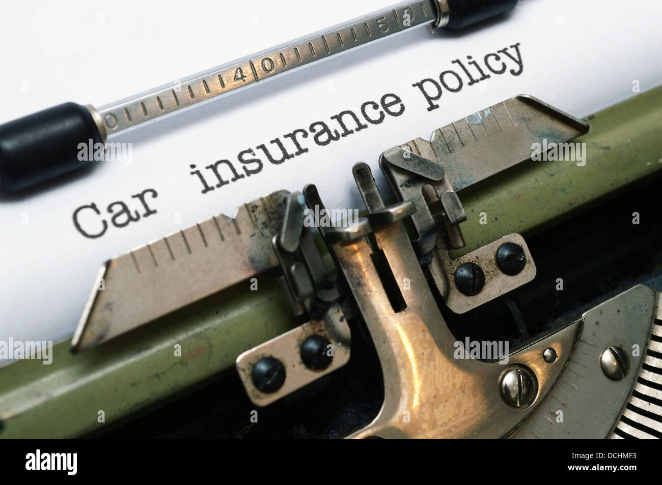 Car insurance policy Stock Photo - Alamy