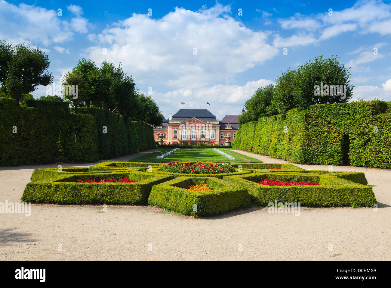 The restored chateau in Dobris in Czech Republic Stock Photo - Alamy
