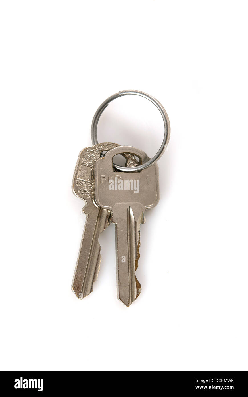 Key isolated on white background Stock Photo - Alamy