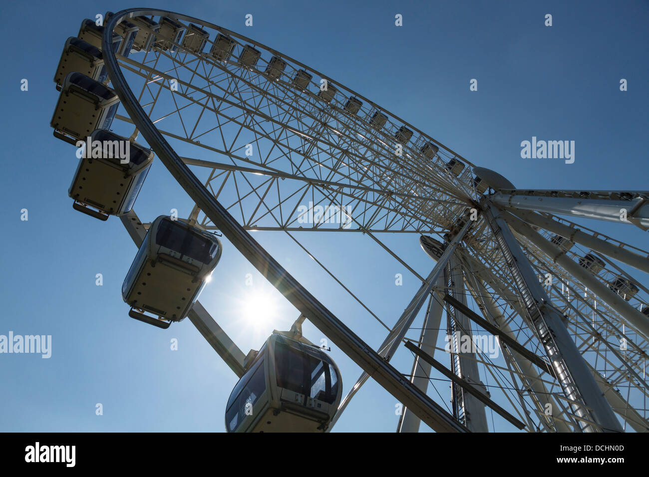 York City observation big wheel view skyline horizon, Yorkshire ...