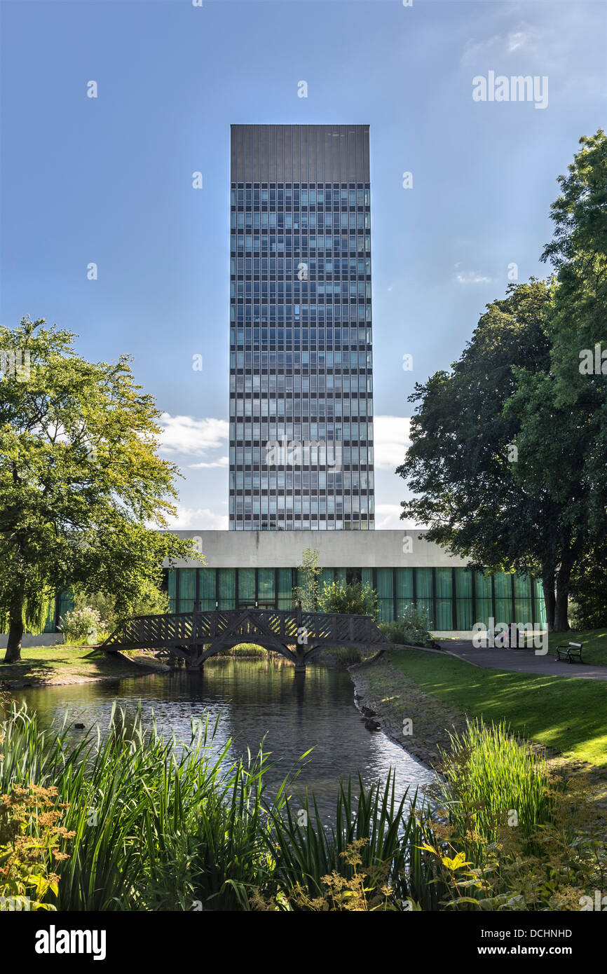 Sheffield University Arts Tower (1965) and library (1959) both designed ...