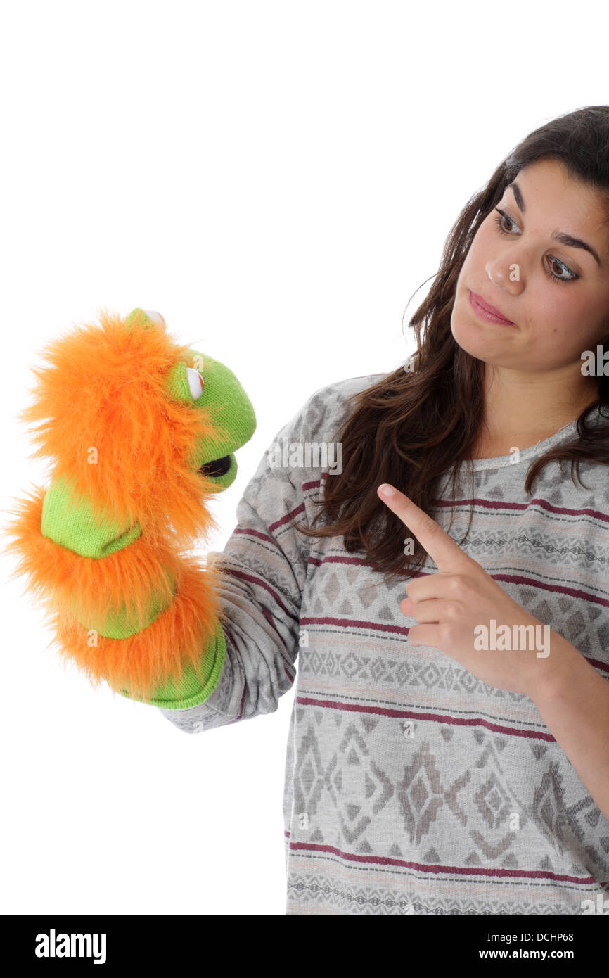 Woman glove puppet hi-res stock photography and images - Alamy