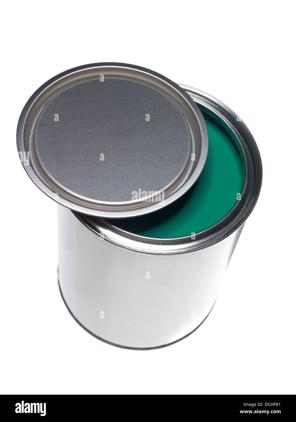Green Paint can Stock Photo - Alamy