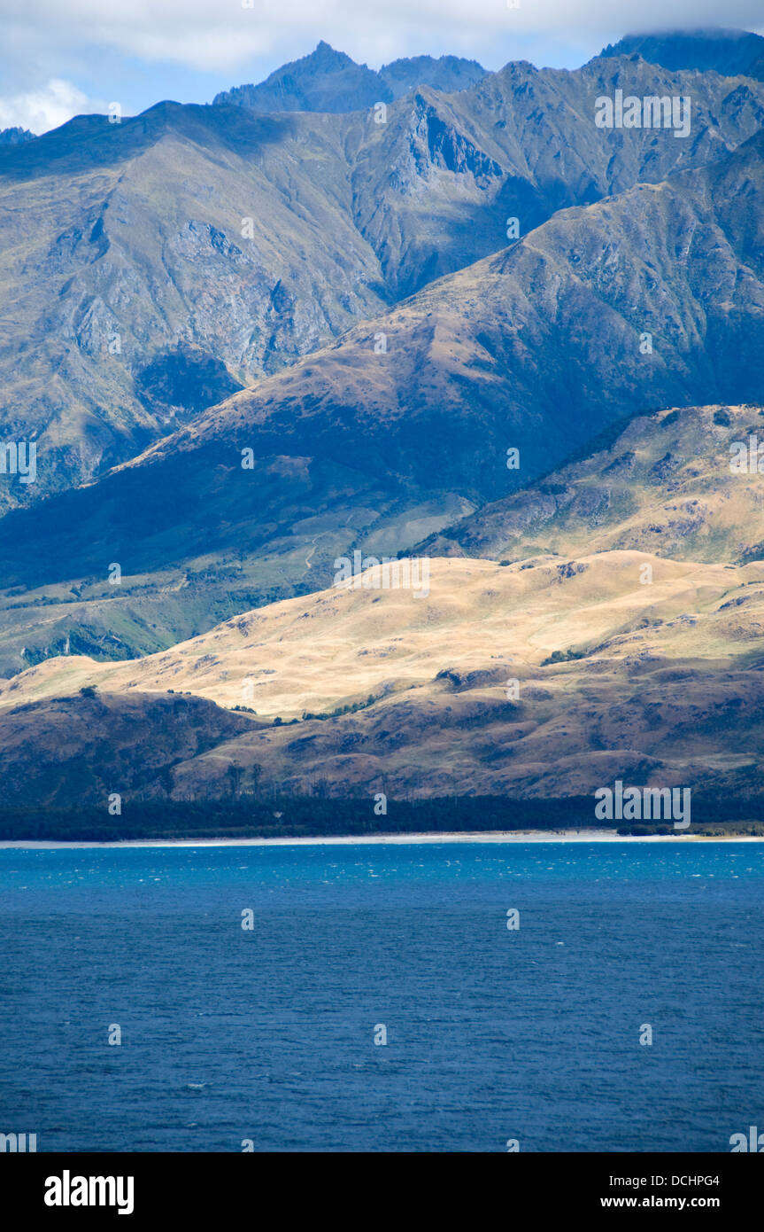 New Zealand's Lake Hawea landscape view Stock Photo - Alamy