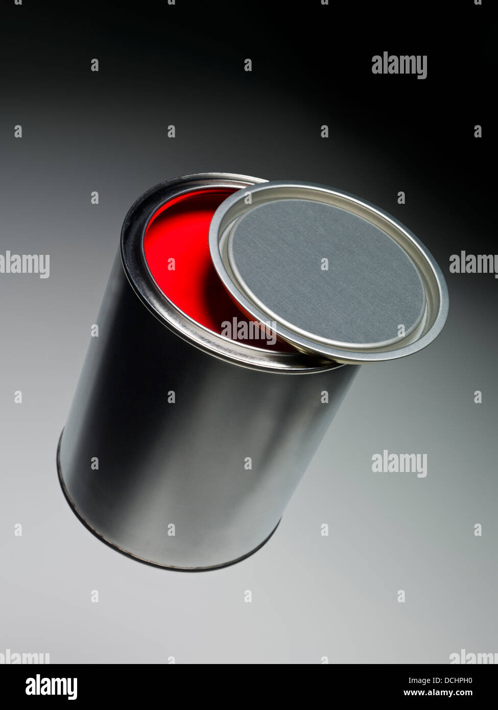 Red Paint can Stock Photo - Alamy
