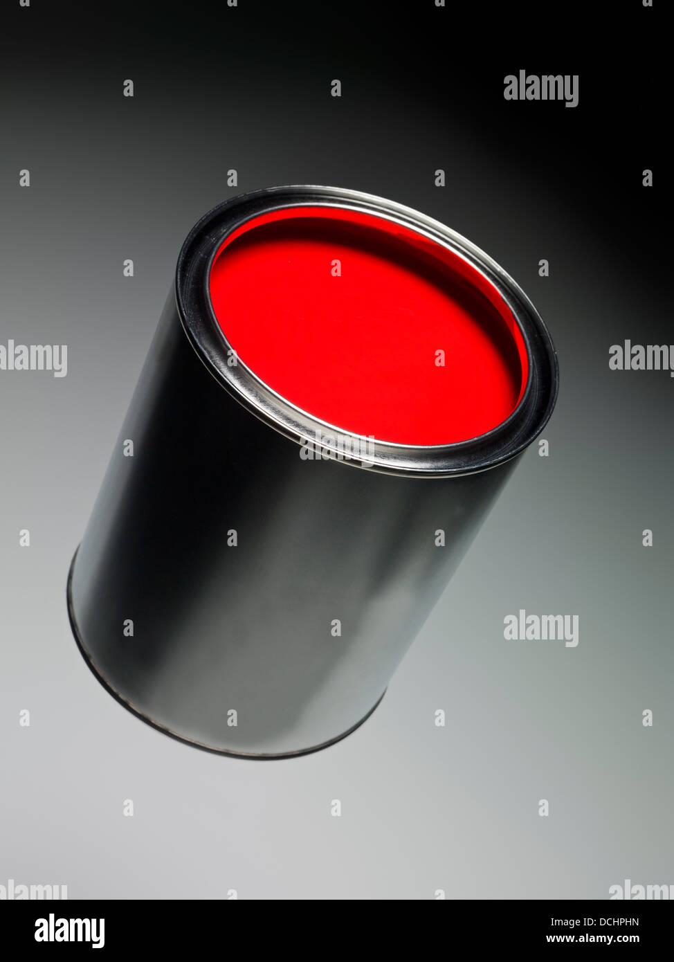 Red Paint can Stock Photo - Alamy