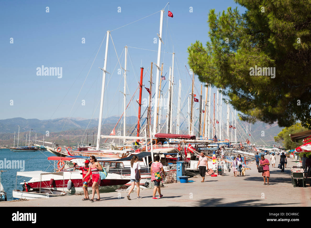 promenade, fethiye, mediterranean coast, turkey, asia Stock Photo - Alamy