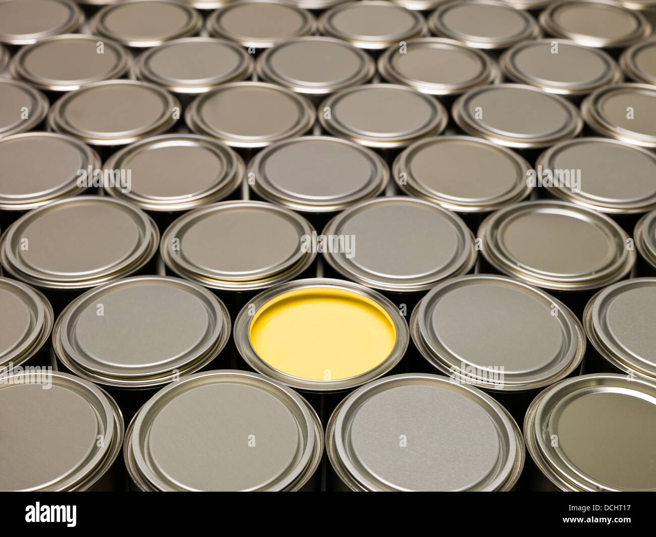 Full Frame of Paint Cans Stock Photo - Alamy