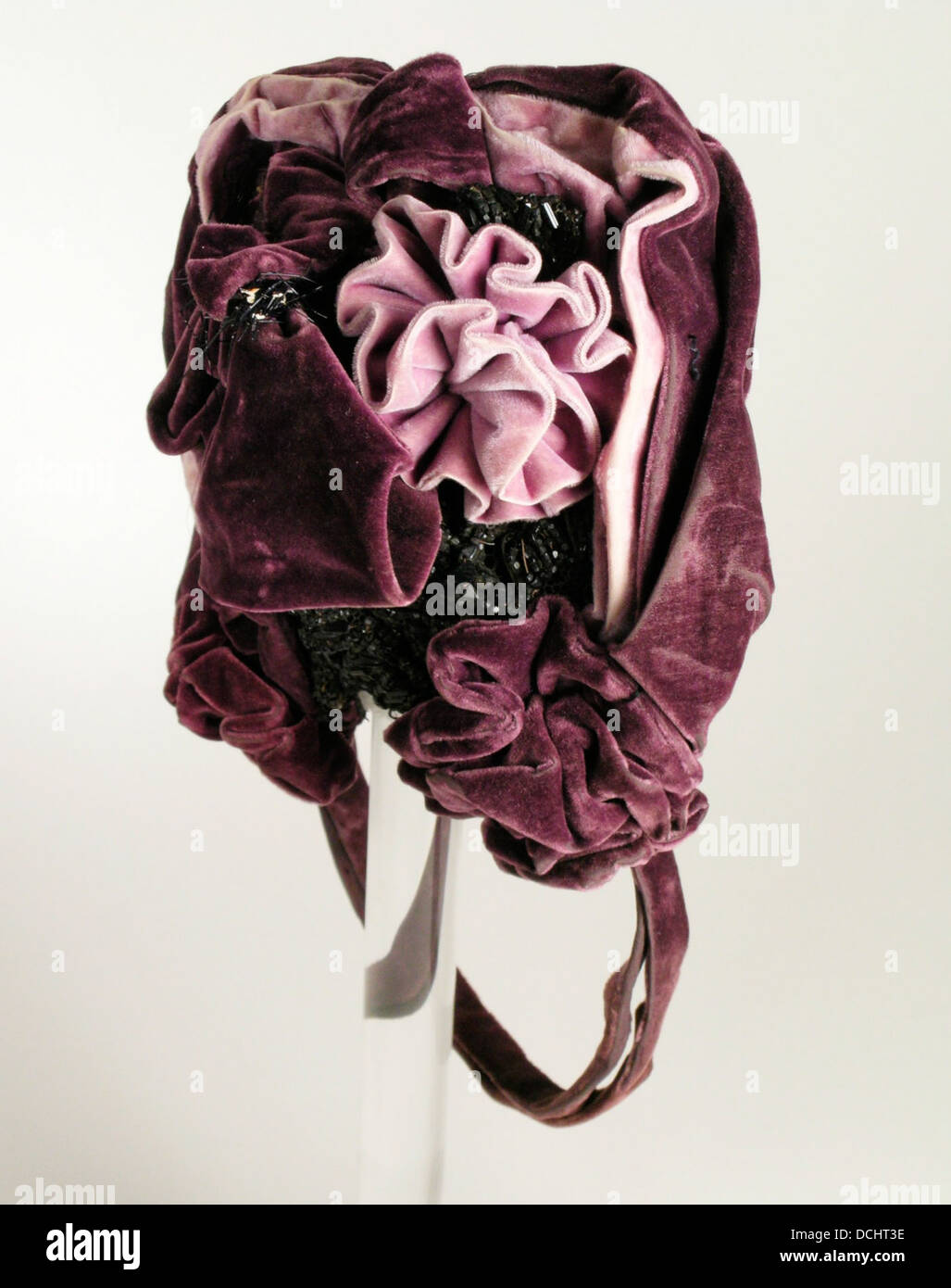 This woman's Fanchon bonnet, a historical fashion accessory, showcases ...