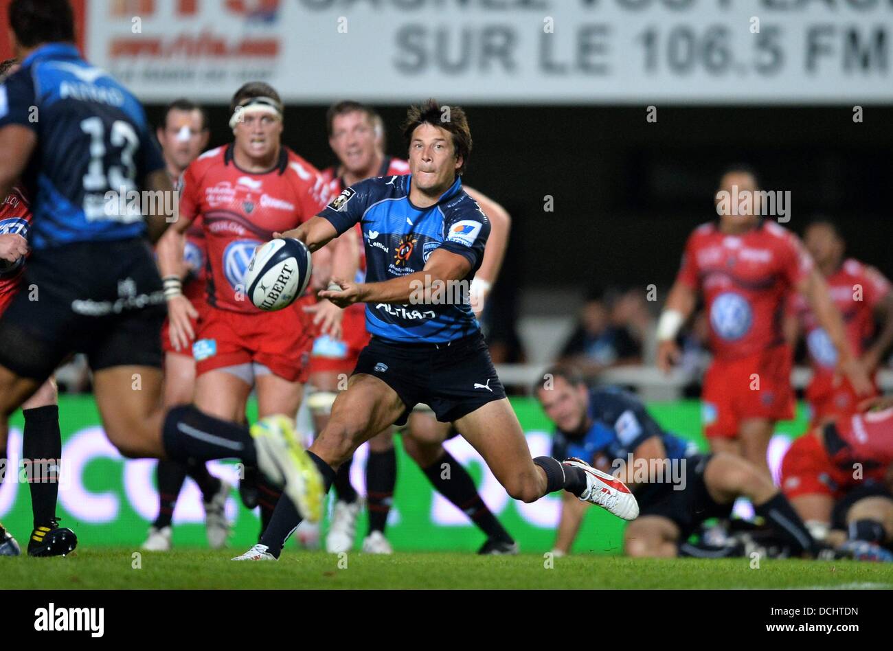 Montpellier, France. 16th Aug, 2013. Francois Trinh Duc (mon) during ...