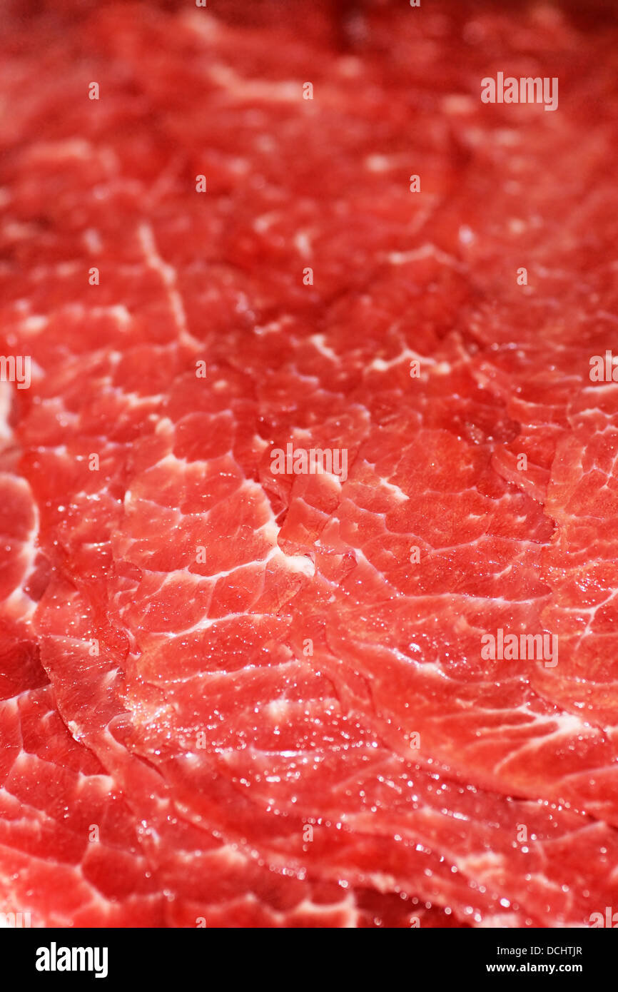 Red meat close-up vertical Stock Photo - Alamy