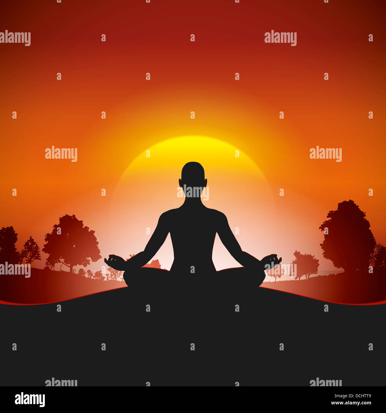 yoga in the sunlight Stock Photo - Alamy
