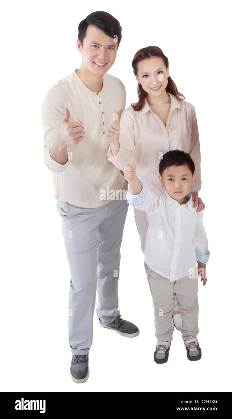 A family of three Stock Photo - Alamy