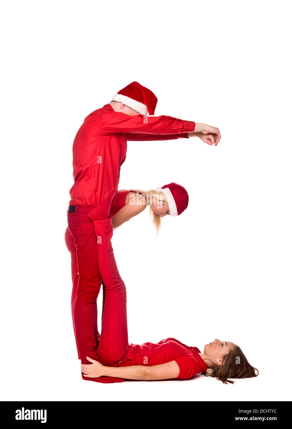 Elfs forming the letter 'E' Stock Photo - Alamy