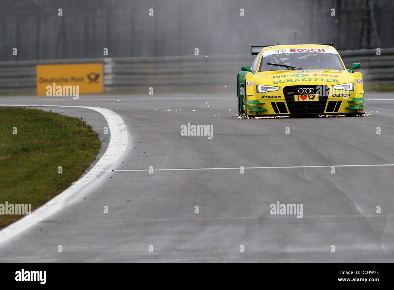 Nuerburg, Germany. 18th Aug, 2013. German Audi driver Mike Rockefeller ...