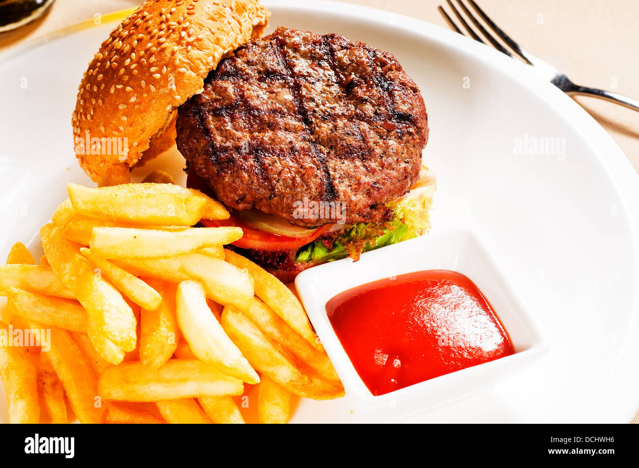 classic hamburger sandwich Stock Photo - Alamy