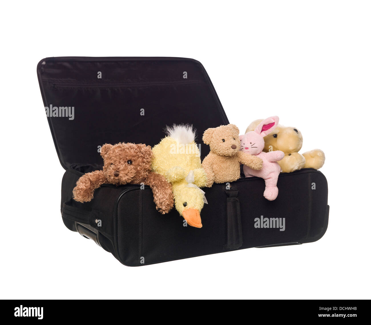 Front view blue suitcase Cut Out Stock Images & Pictures - Alamy