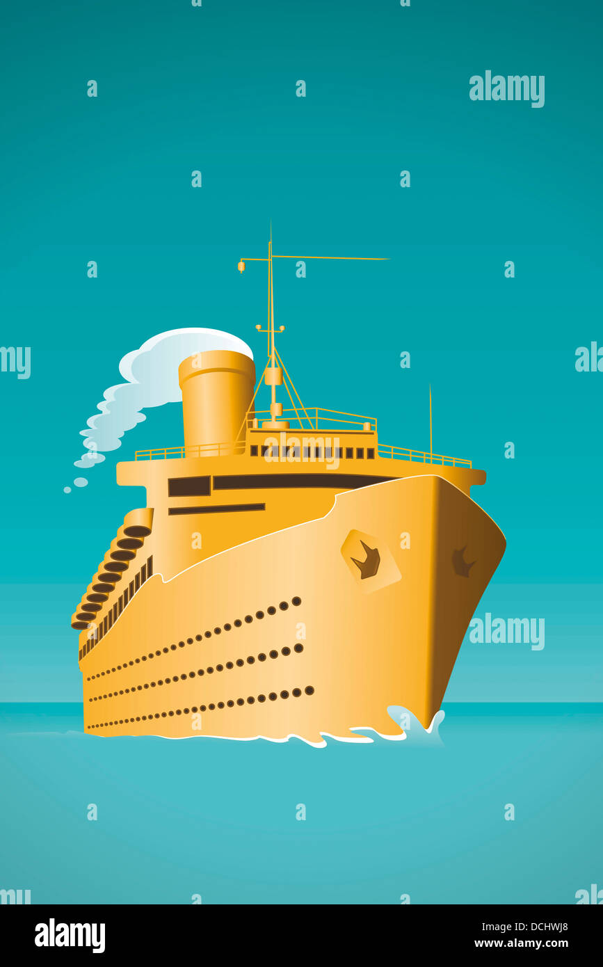Cruise Ship Cartoon