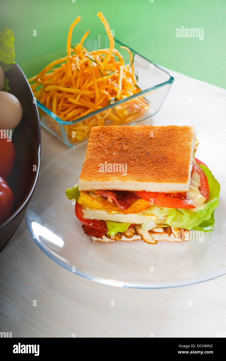 Fried chicken club hi-res stock photography and images - Alamy