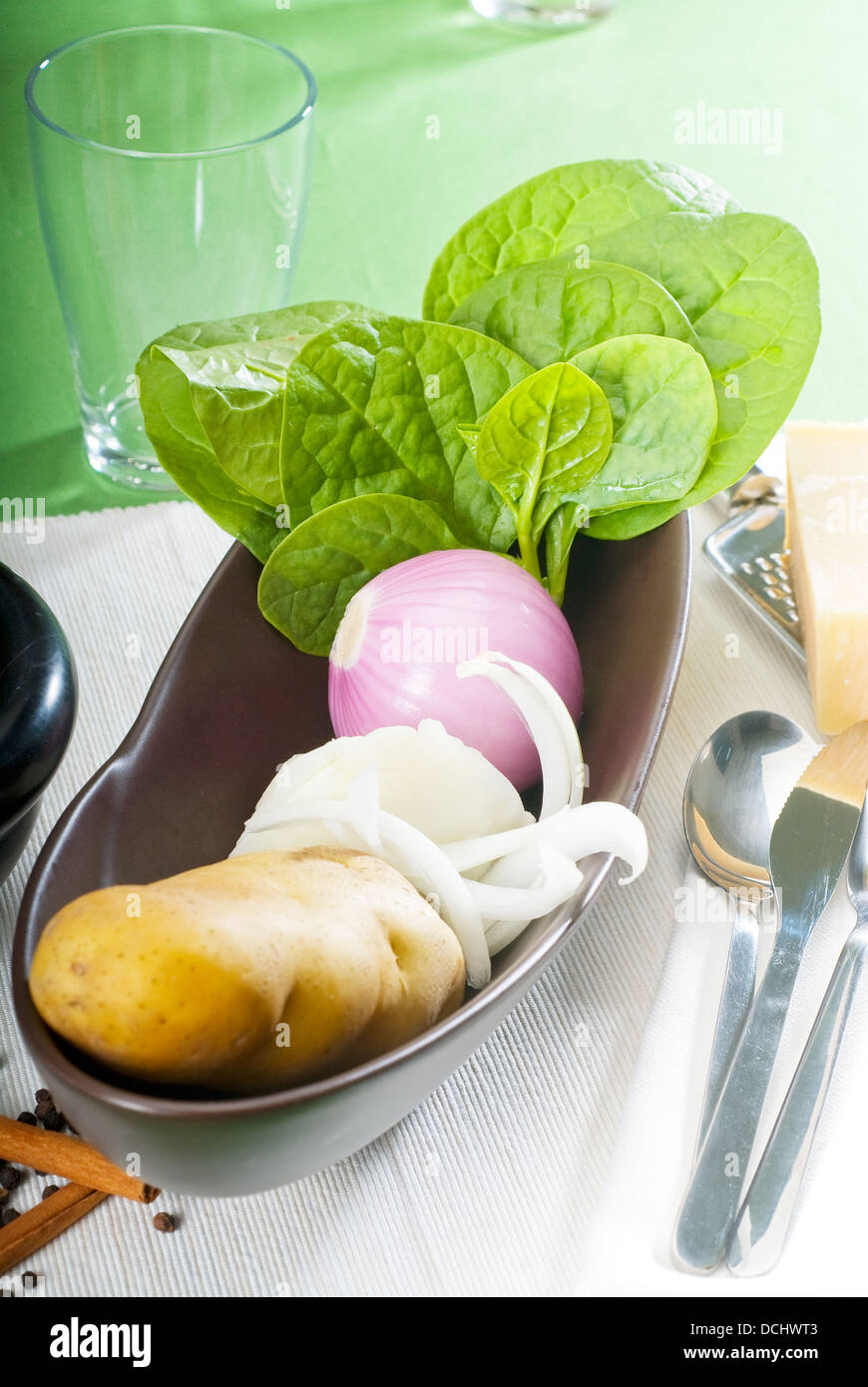 fresh vegetables and spice Stock Photo - Alamy