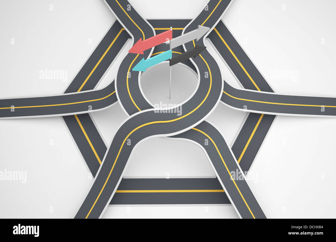 graphic illustration of a non traffic city Stock Photo - Alamy