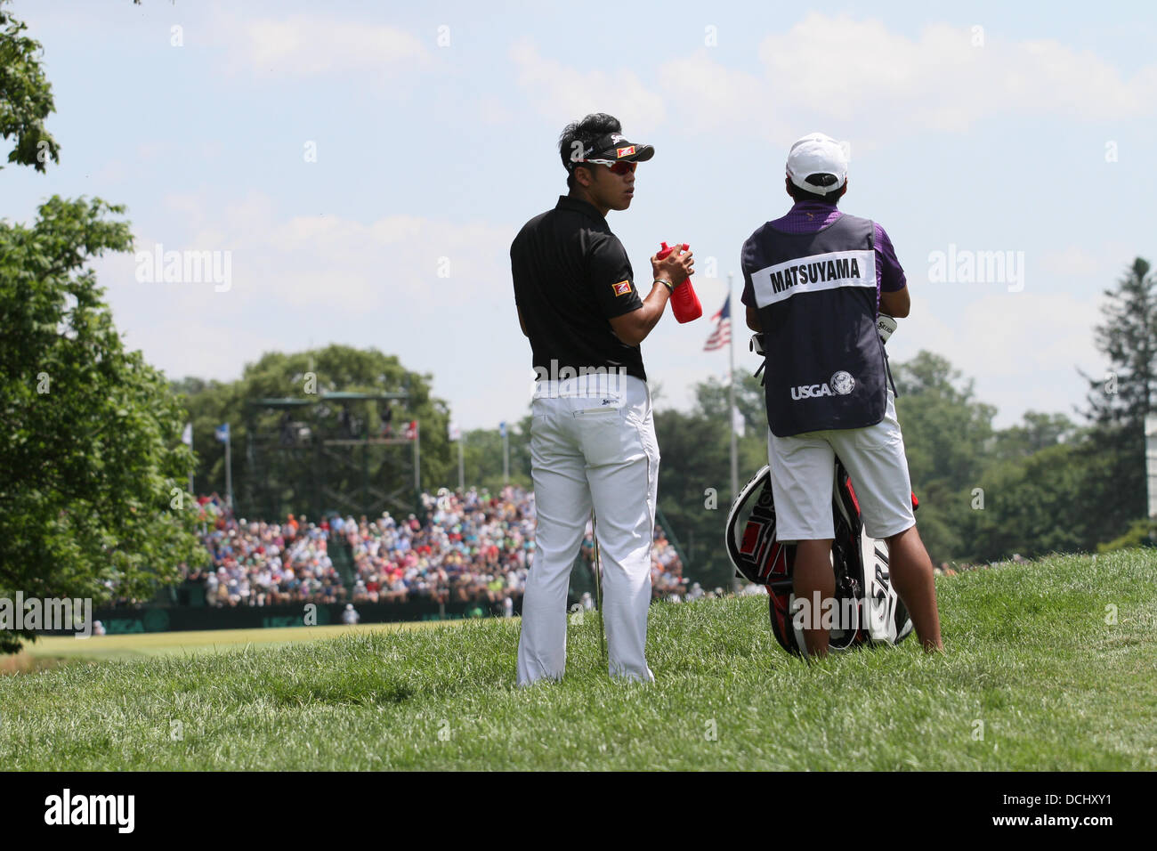 (L-R) Hideki Matsuyama (JPN), Daisuke Shindo, JUNE 15, 2013 - Golf ...