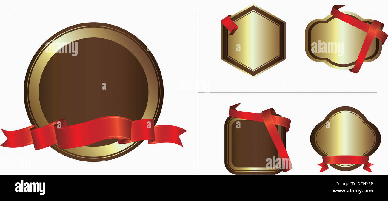 an illustration of different name tags Stock Photo - Alamy