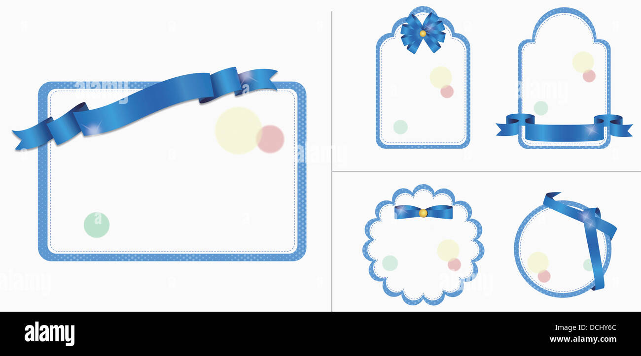 an illustration of different name tags Stock Photo - Alamy
