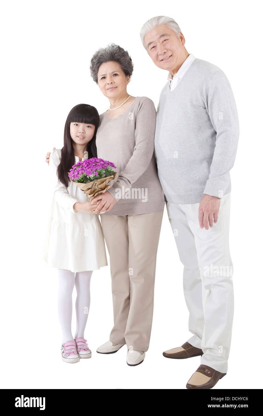 Sweet girl looking camera on Cut Out Stock Images & Pictures - Alamy