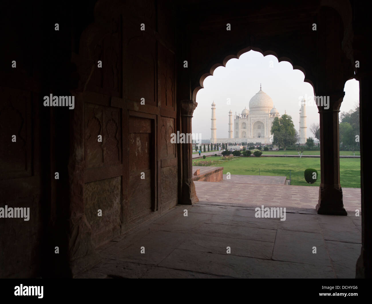 Taj Mahal White Marble Mausoleum - Agra, India a UNESCO World Heritage ...