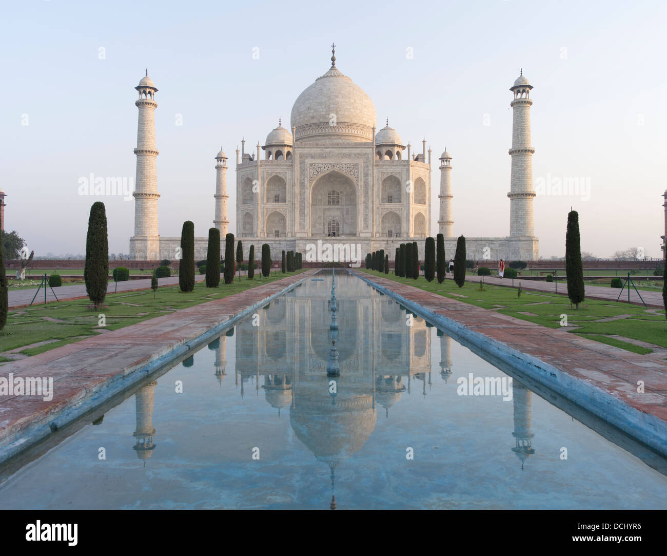Taj Mahal White Marble Mausoleum - Agra, India a UNESCO World Heritage ...