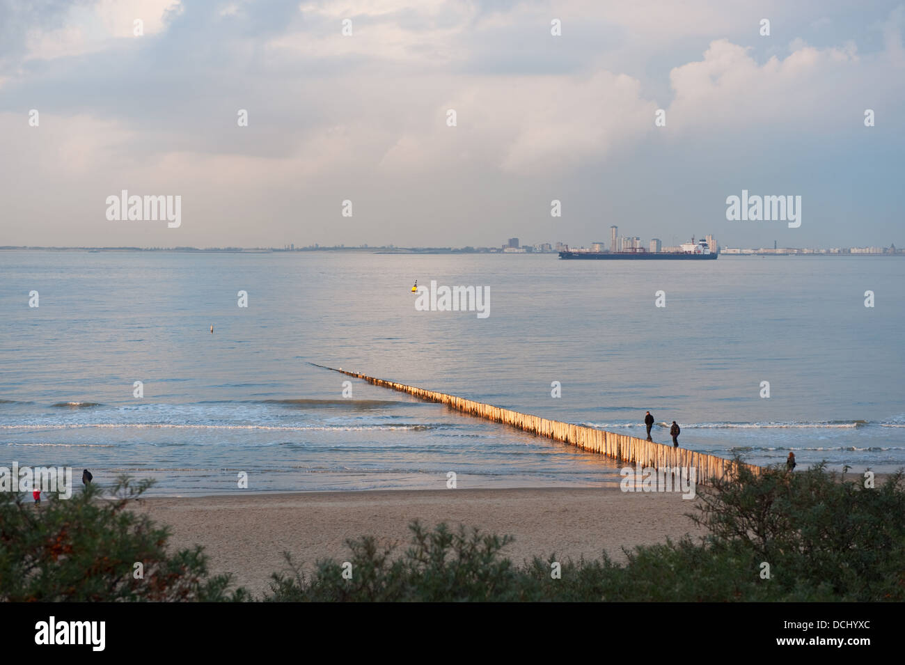 Beach of Breskens Stock Photo - Alamy