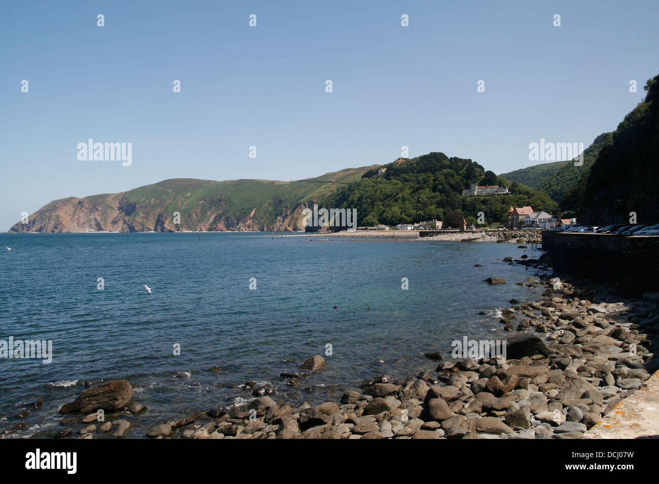 Countisbury Hill from Lynmouth Devon England UK Stock Photo - Alamy