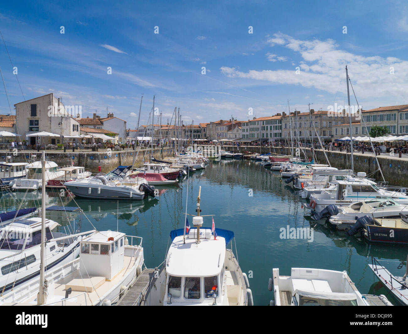 St Martin harbour Ile de Re Charente Maritime France Europe Stock Photo ...