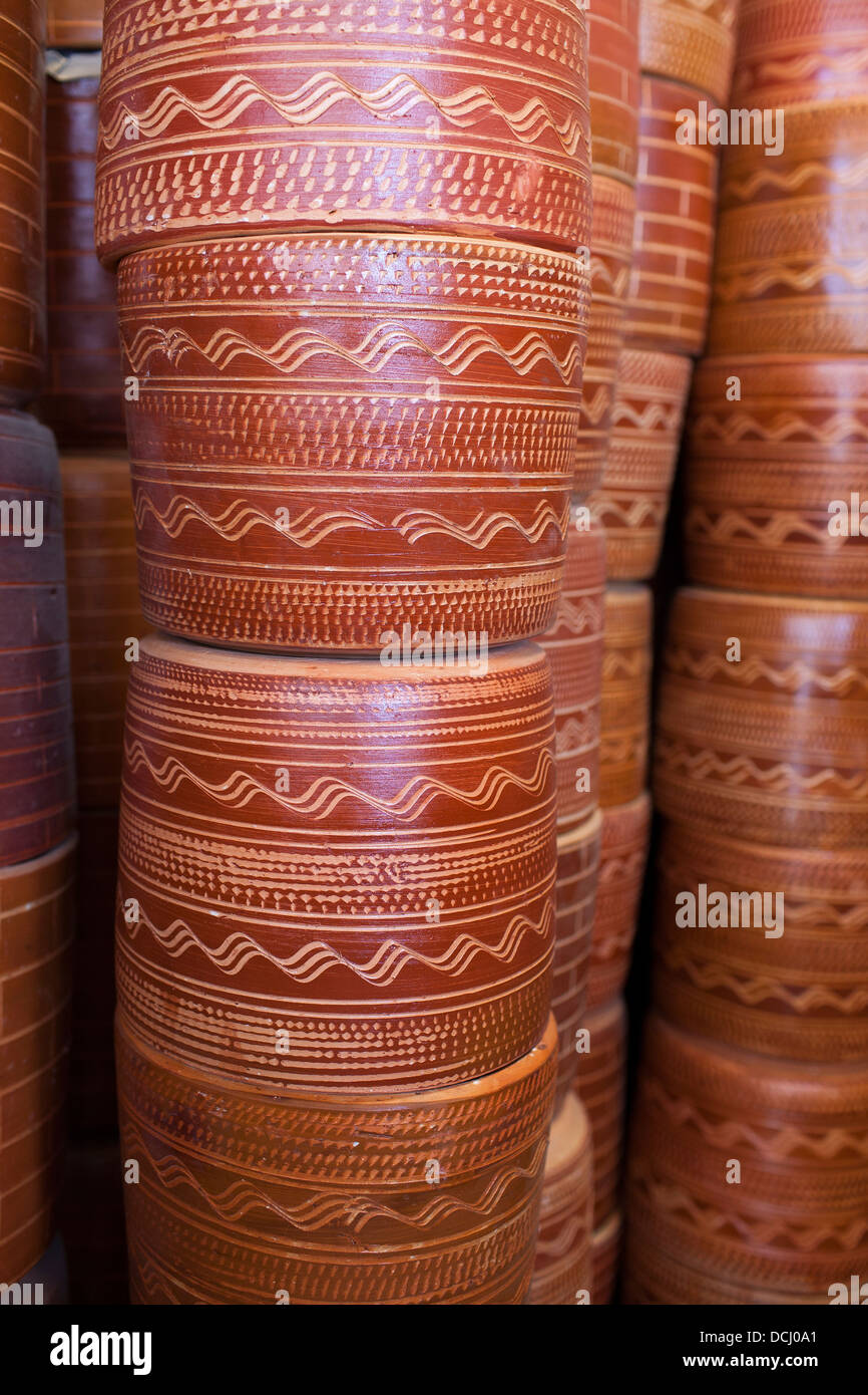 Assorted pots, urns and jugs for sale in Raquira, in the Boyaca ...