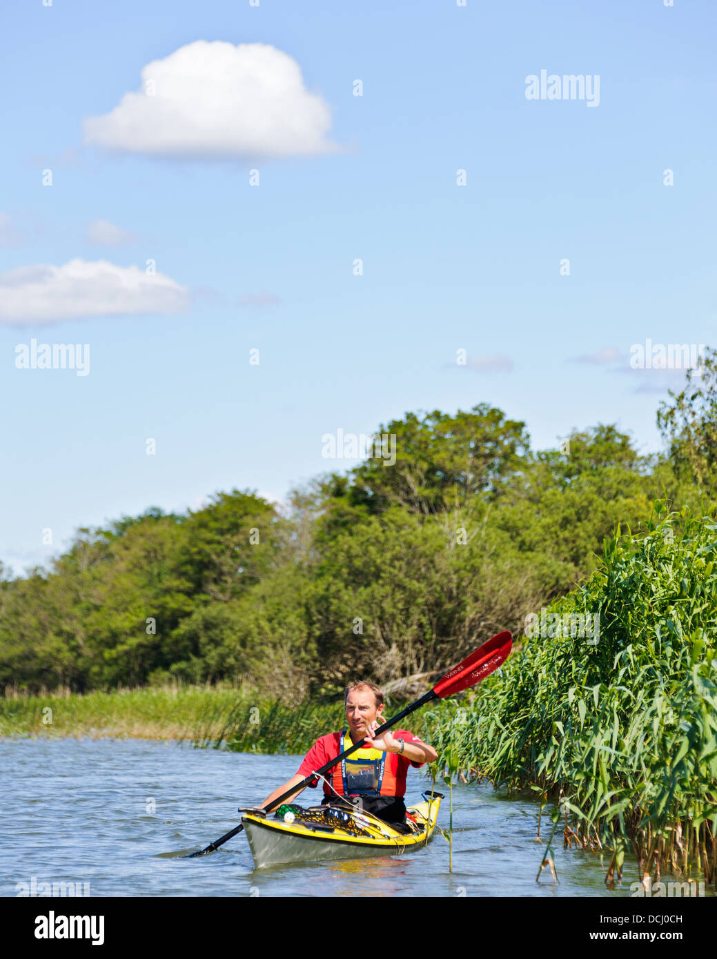 Man paddling sweden hi-res stock photography and images - Alamy