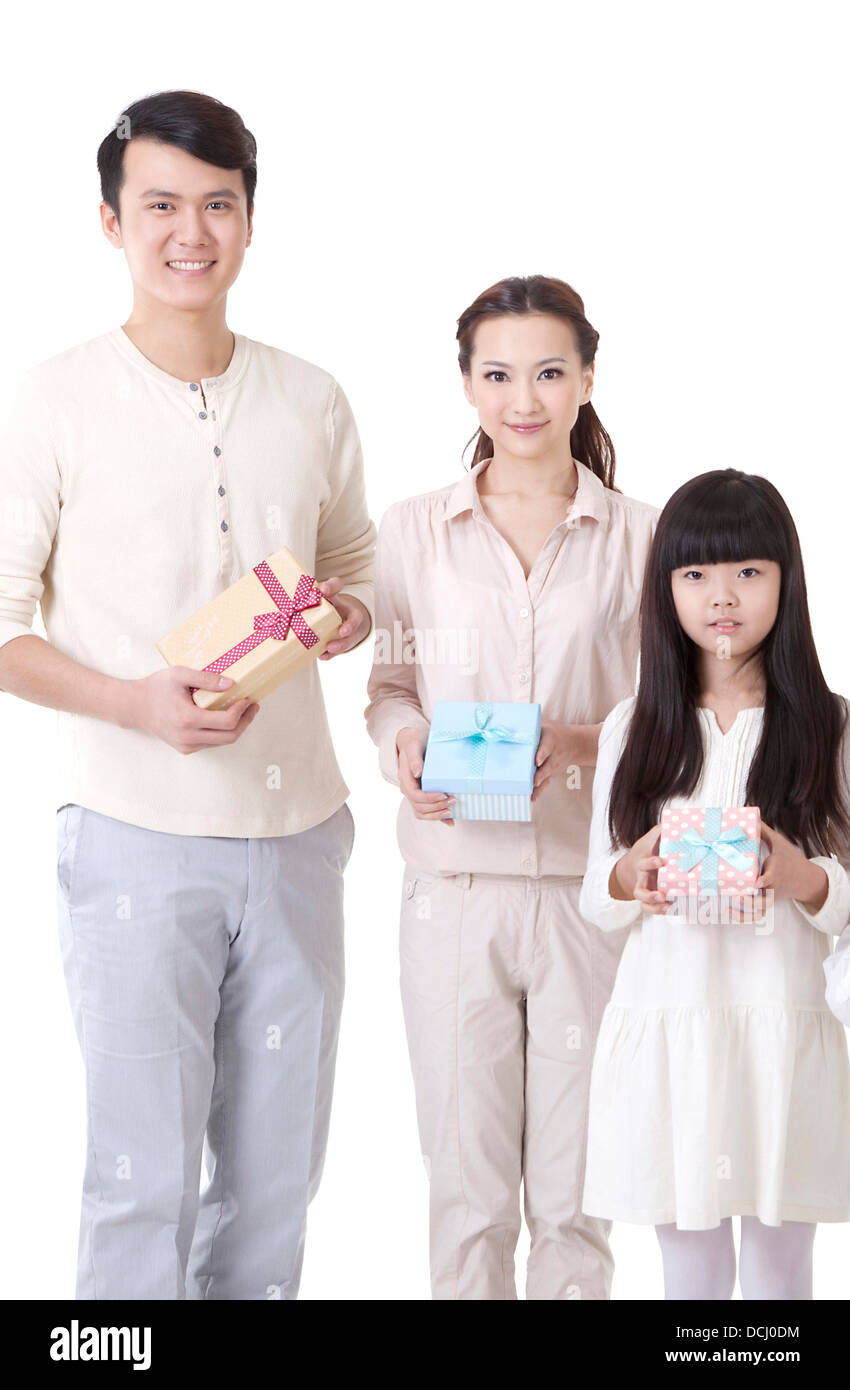 Portrait of happy family Stock Photo - Alamy