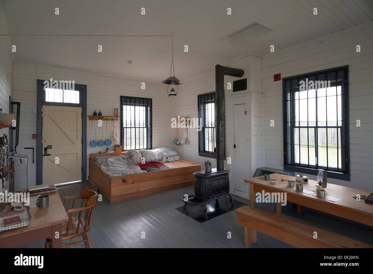 Fort Battleford National Historic Site interior Stock Photo - Alamy