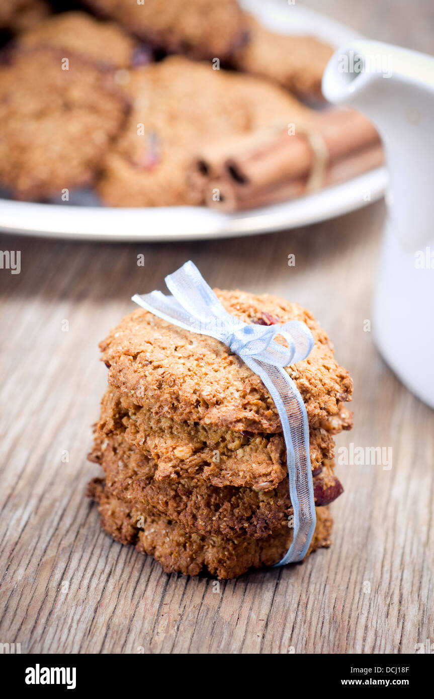 Integral homemade cookies Stock Photo - Alamy