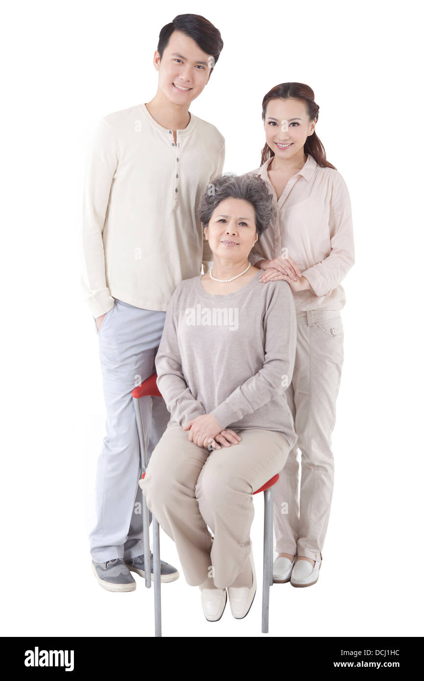 The Oriental family Stock Photo - Alamy